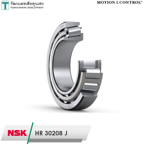 NSK HR30208J ตลับลูกปืน 40x80x19.75 Tapered Roller Bearing